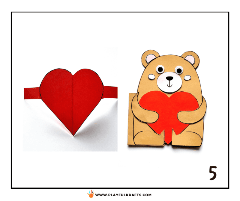 Heart Pop-Up Card Crafts For Kids - Playful Krafts