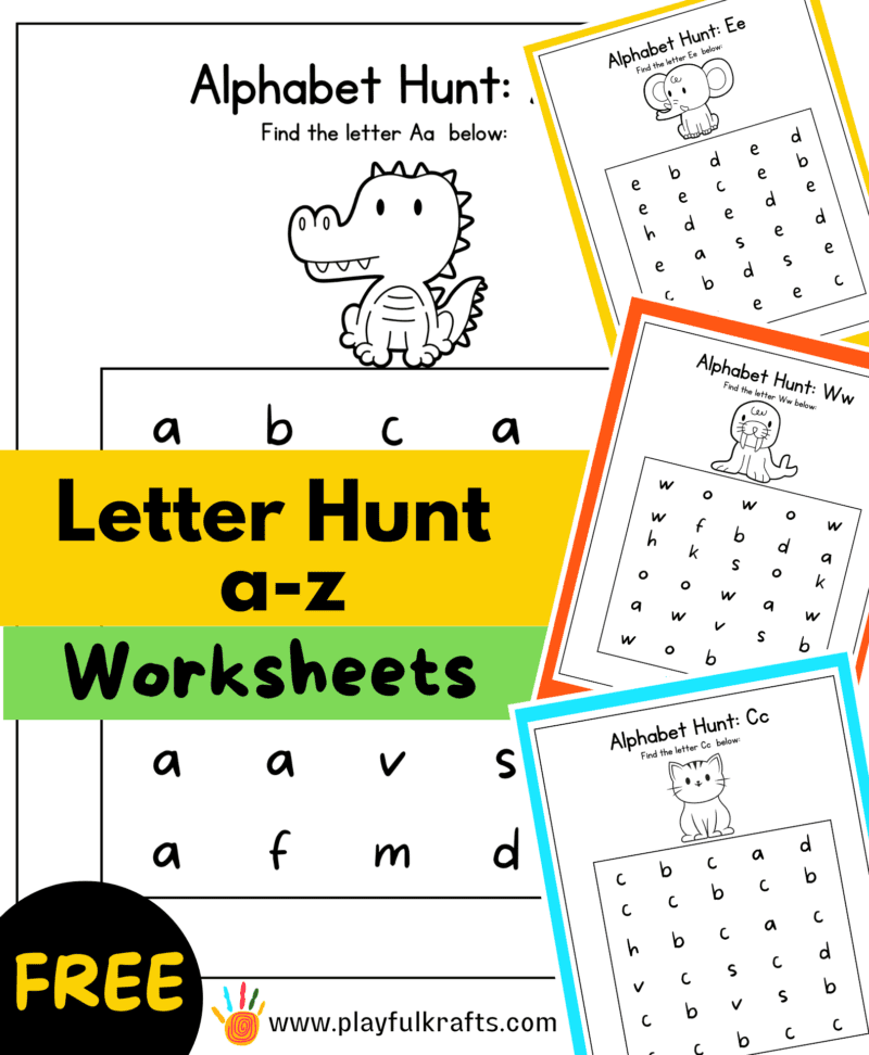 Alphabet Letter Hunt: Fun & Learn a-z - Playful Krafts