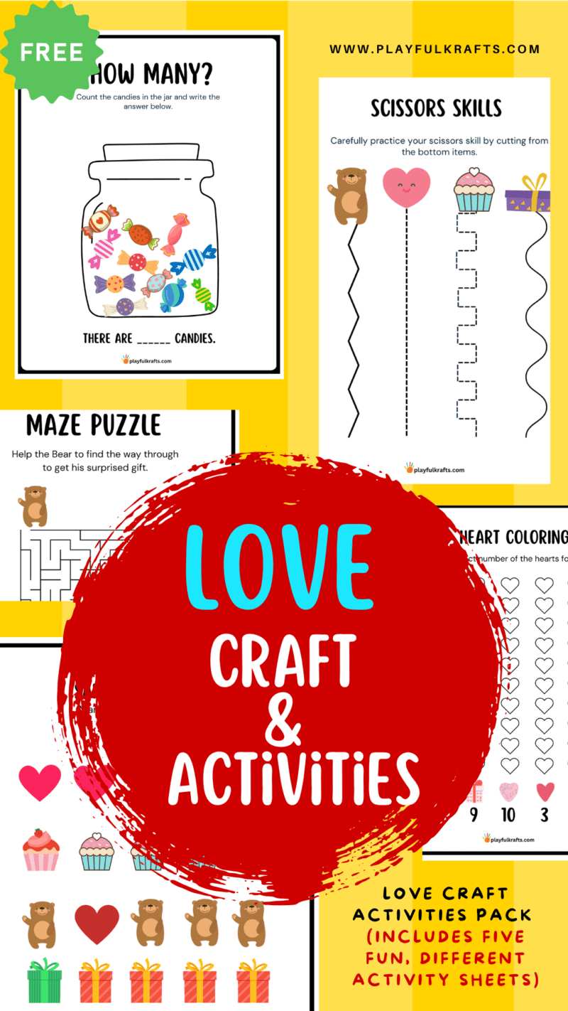 Fun Heart Crafts & Activities (Free) - Playful Krafts