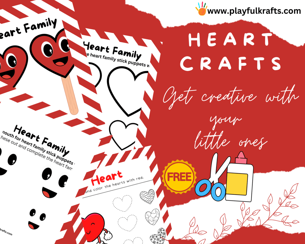 Fun Heart Crafts & Activities (Free) - Playful Krafts