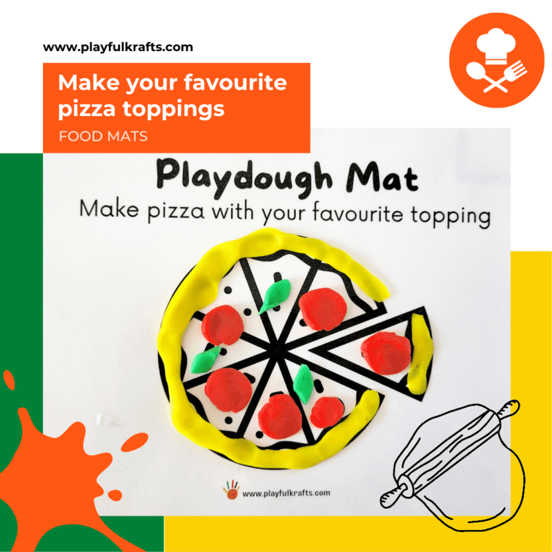 Fun Food Playdough Mats (Free Printable) - Playful Krafts