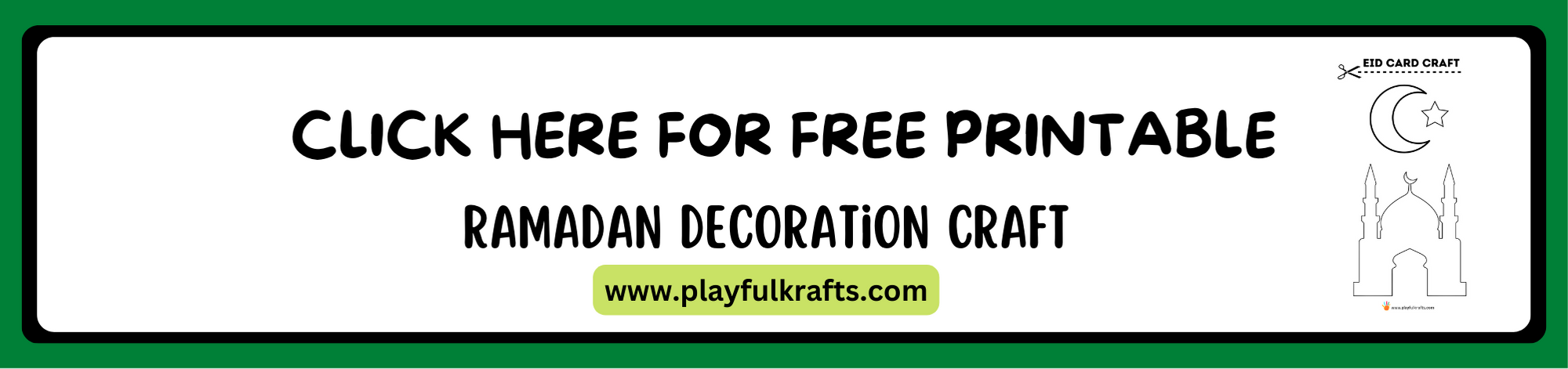 Ramadan Crafts For Kids - Playful Krafts