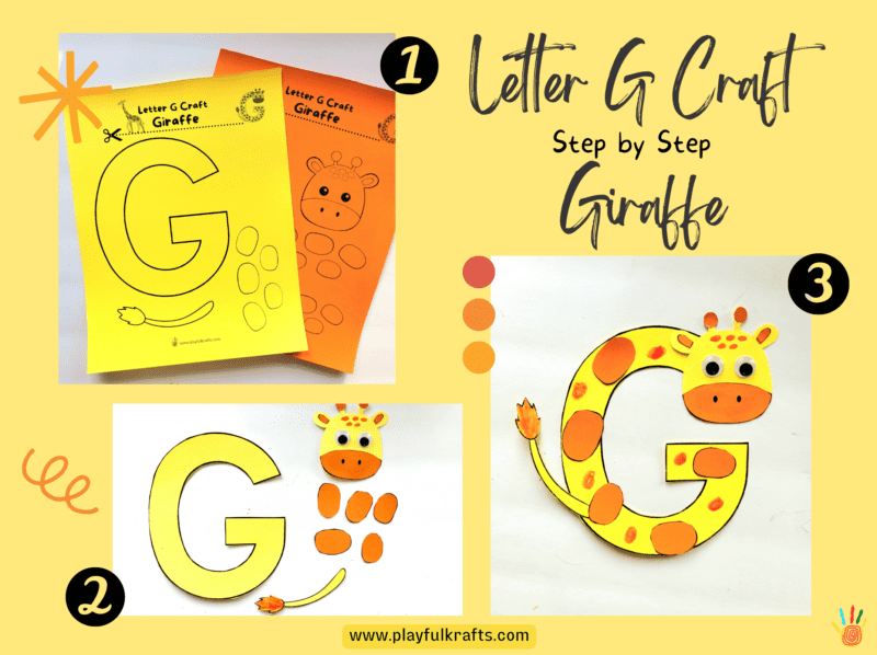 Creative Letter G Crafts: Giraffe, Goat, Goose (Free Printable ...