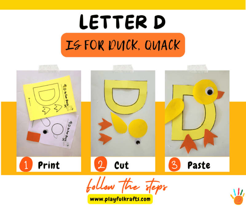 Letter D Crafts For Preschoolers And Toddlers (Free Printable ...