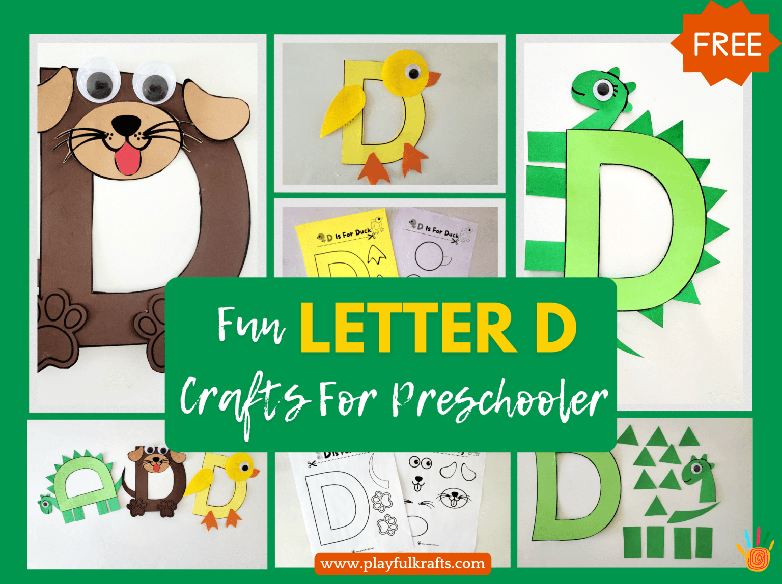 Letter D Crafts For Preschoolers And Toddlers (Free Printable ...