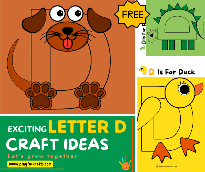 Letter D Crafts For Preschoolers And Toddlers (Free Printable ...