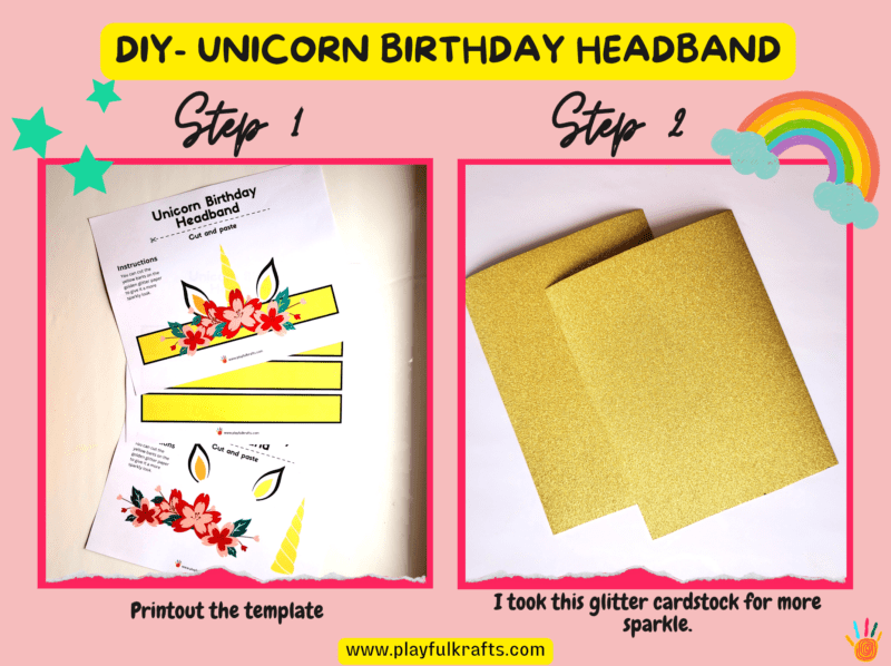 DIY Unicorn Birthday Headband - Playful Krafts