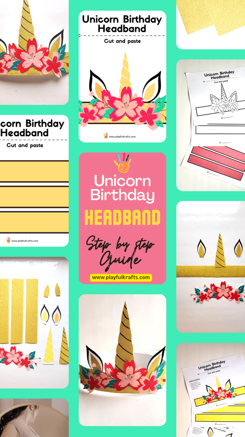 DIY Unicorn Birthday Headband - Playful Krafts
