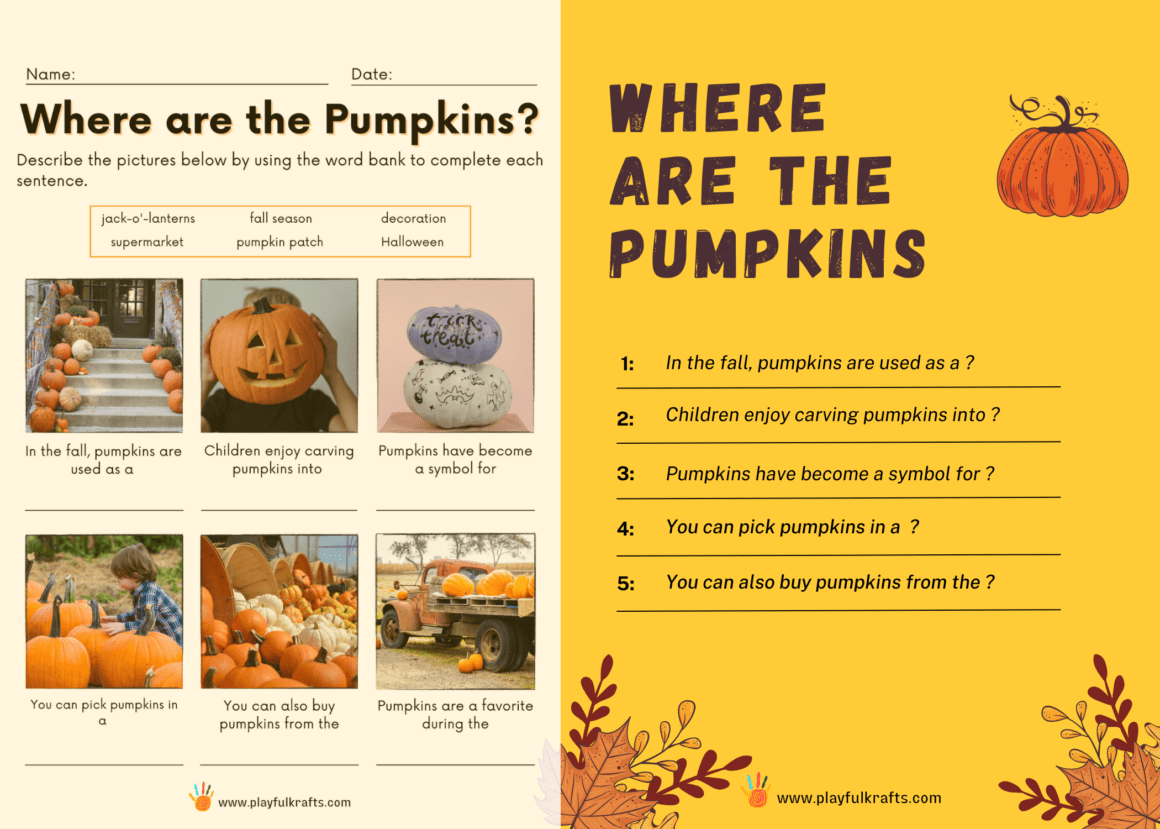 The Wonderful World of Pumpkins for Kids (Free Activity Pack) - Playful ...