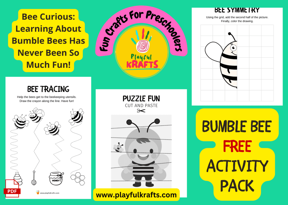 Buzz into Fun: Discover the Bumble Bee Free Activity Pack - Playful Krafts